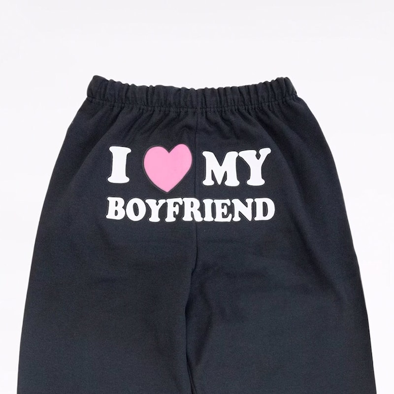 I Love My Boyfriend Pants - Etsy