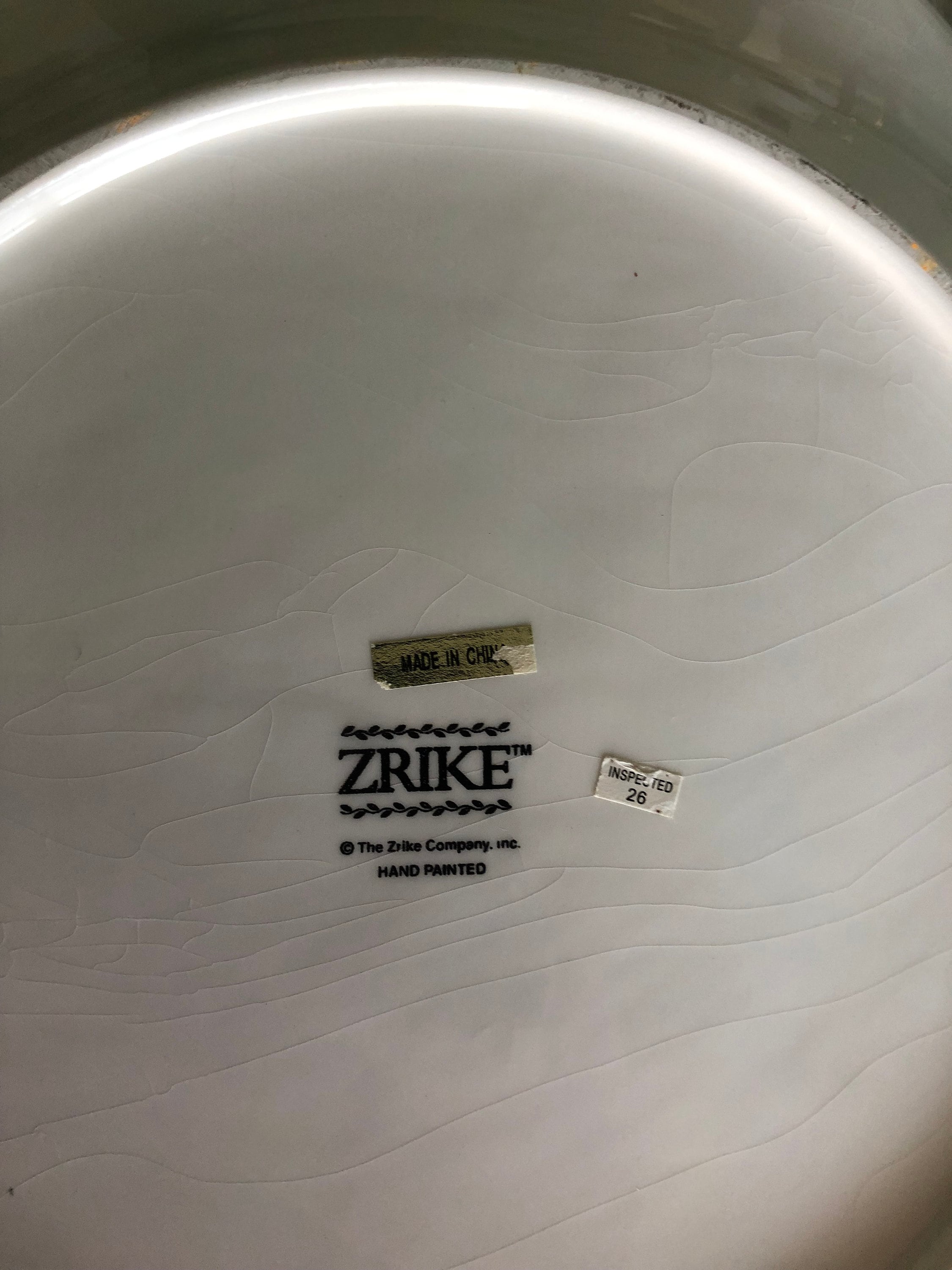 Collectible Hand Painted Plate by ZRIKE Company Perfect Spring Décor ...