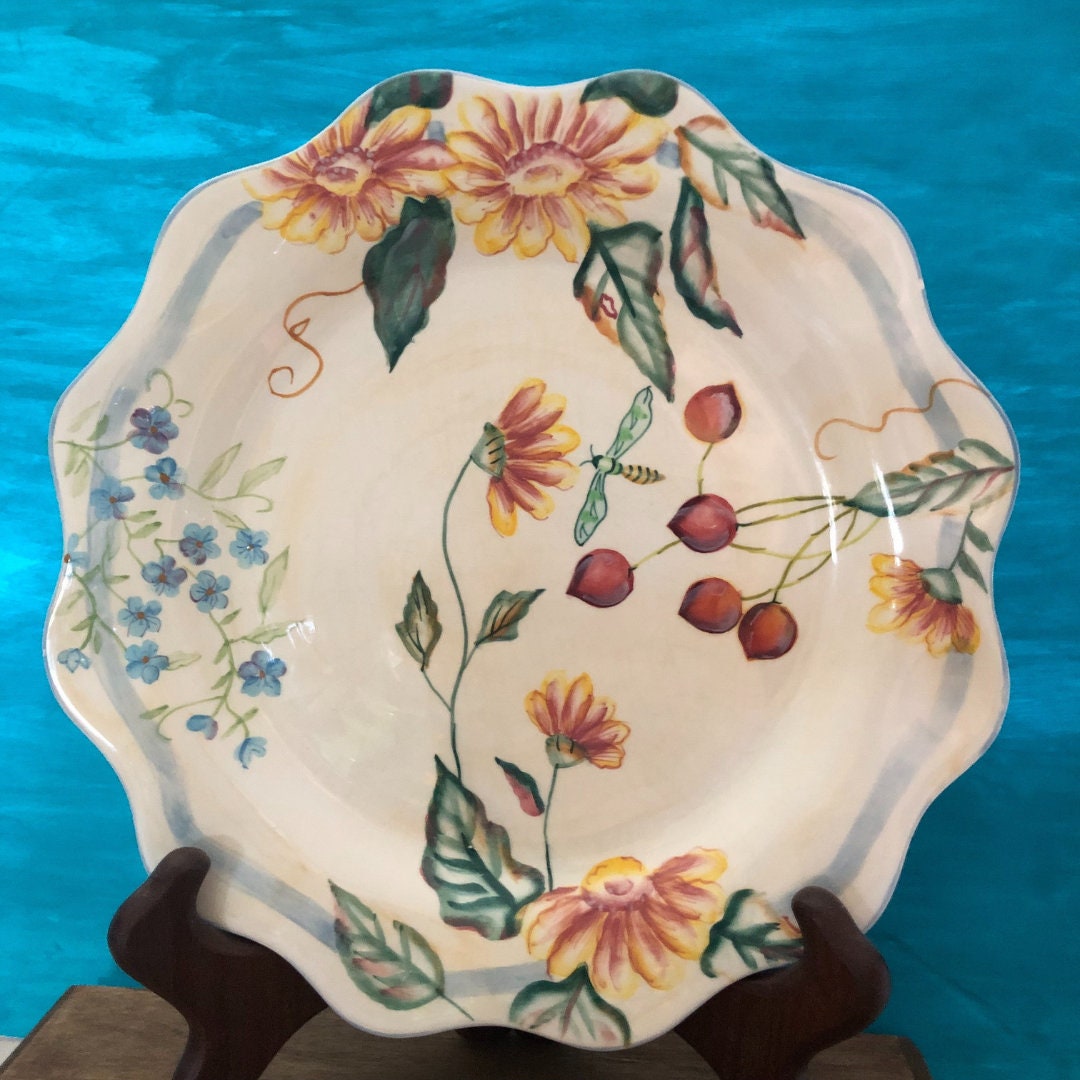 Collectible Hand Painted Plate by ZRIKE Company Perfect Spring Décor ...