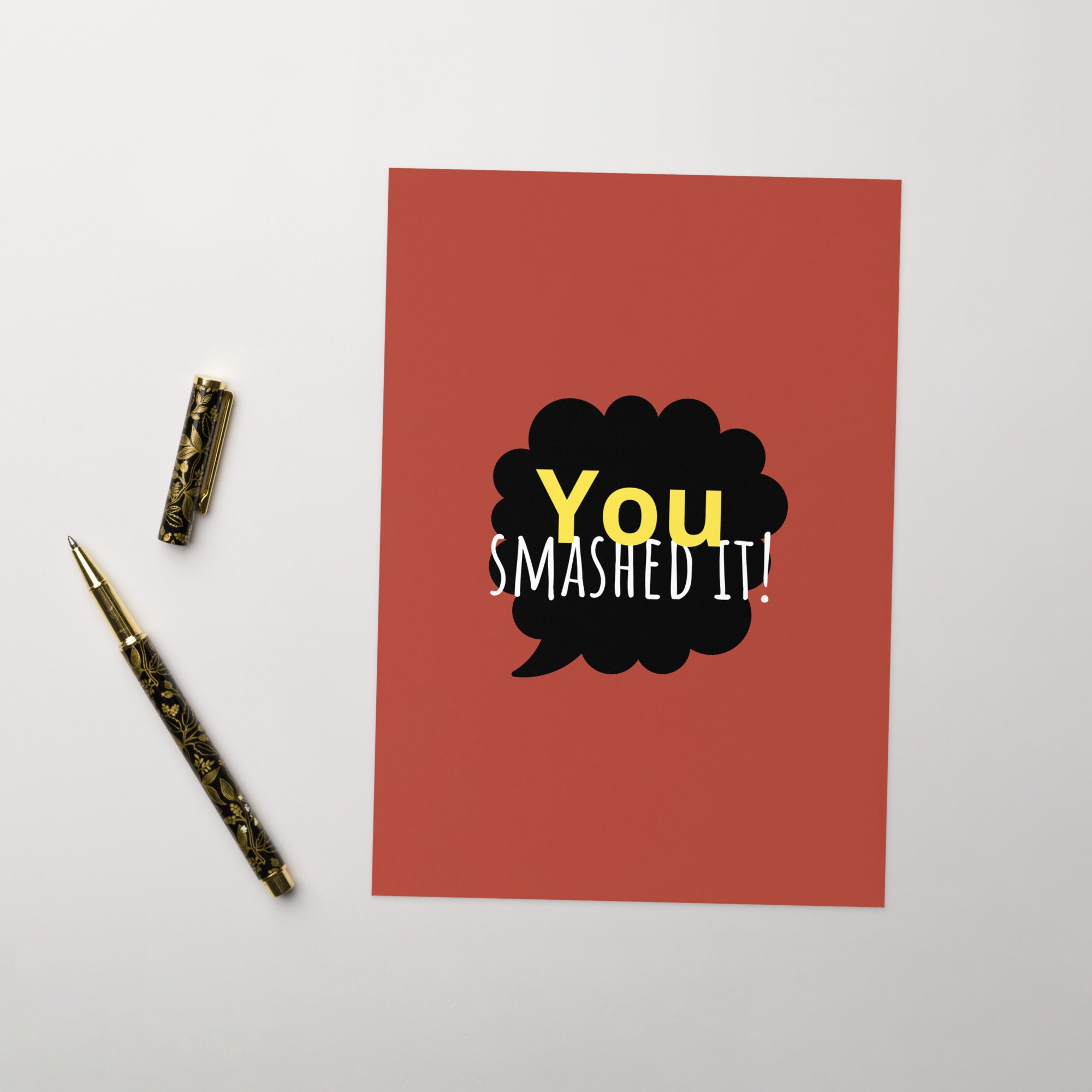 Congratulations you Smashed It Greeting Card - Etsy