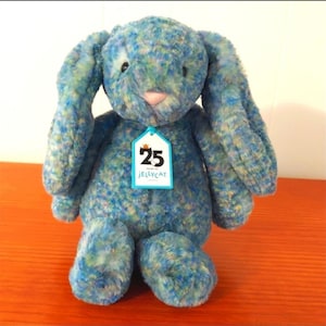 Jellycat Bashful Luxe Bunny Azure Plush Stuffed Animal New With Tag NWT ...