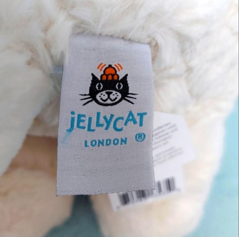 Jellycat Retired Rare Harper Pup Puppy Dog Black and White Spotted ...