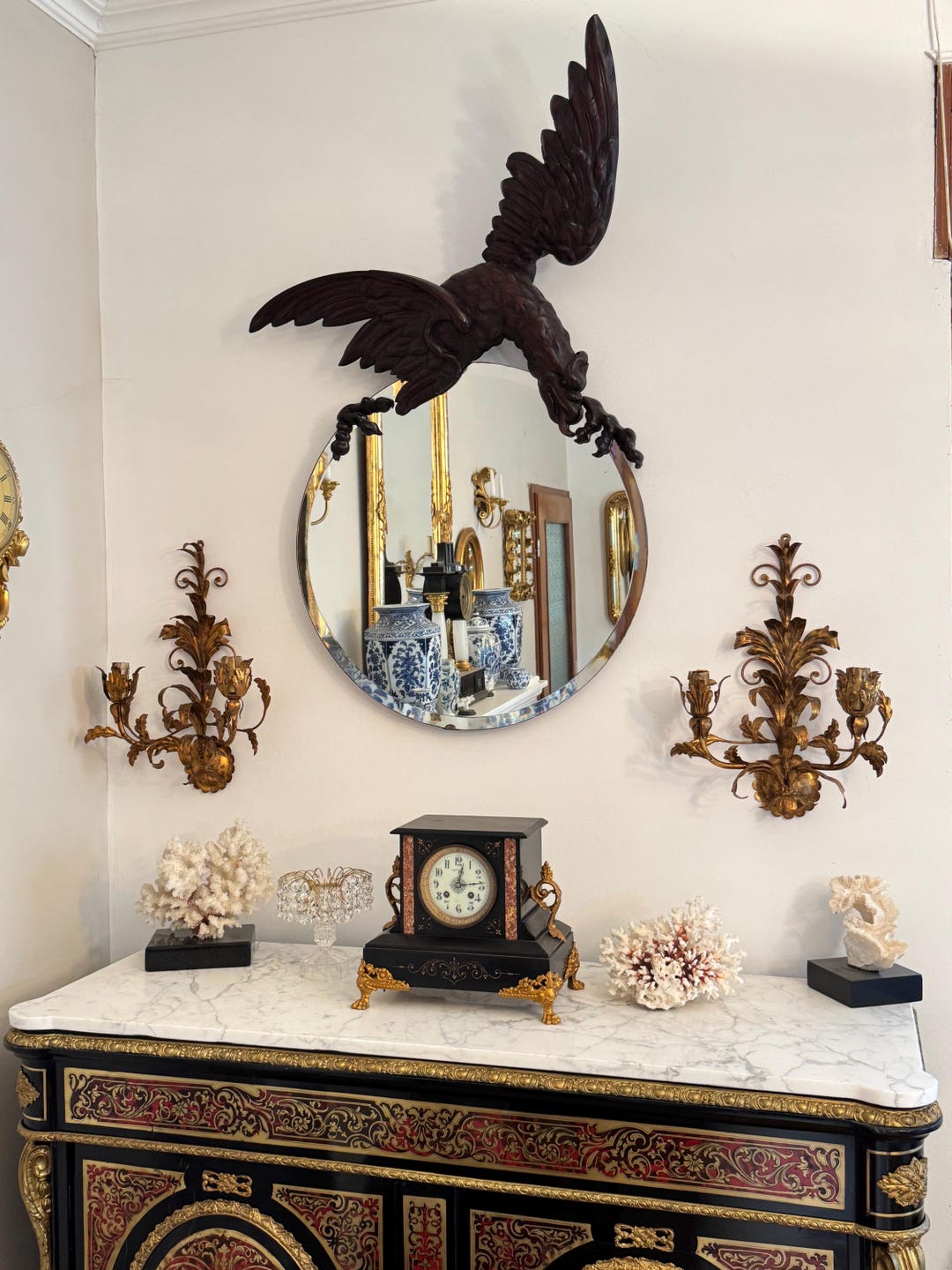 Hollywood Regency Large Wall Sconces Italy Circa 1950 / Banci Firenze ...