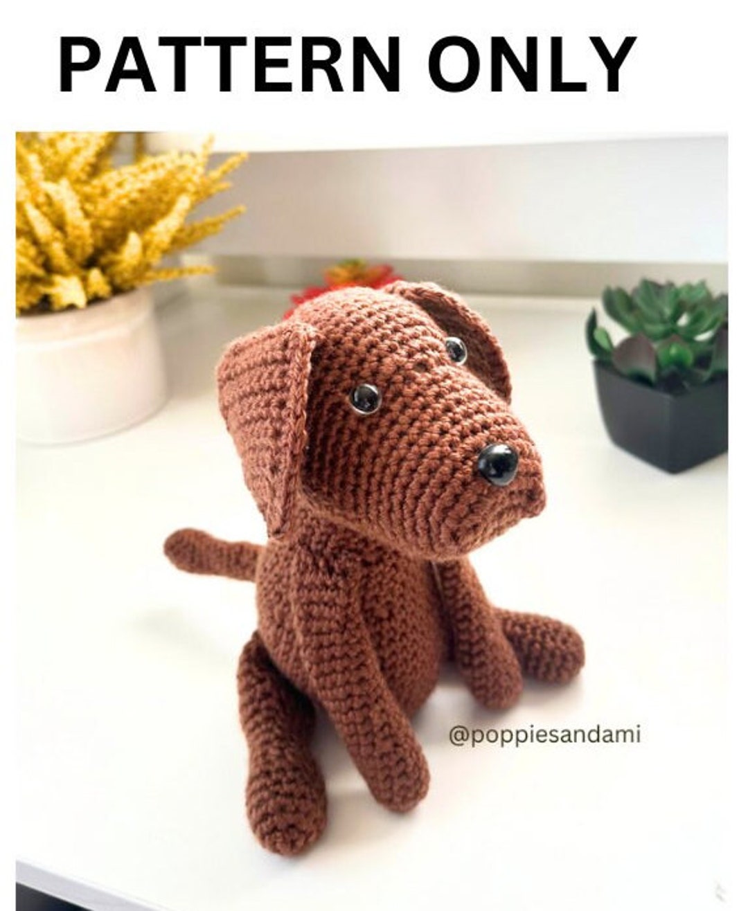 CROCHET PATTERN: Larry the Labrador Retriever Amigurumi - Etsy