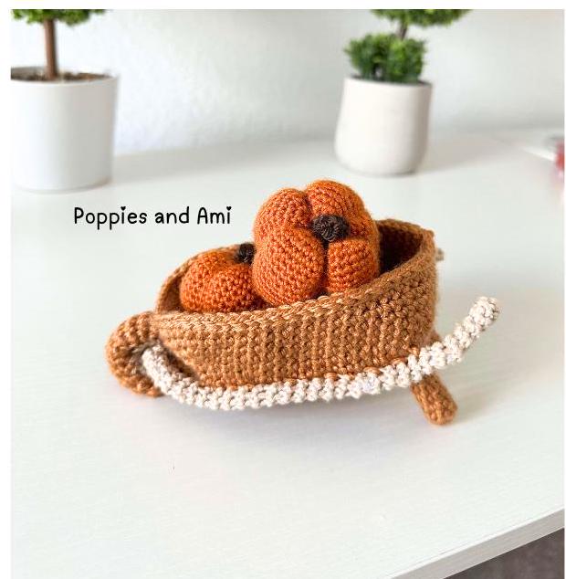 Crochet Pattern: Fall Harvest; Pumpkins, Wheelbarrow, Apples and Pears ...