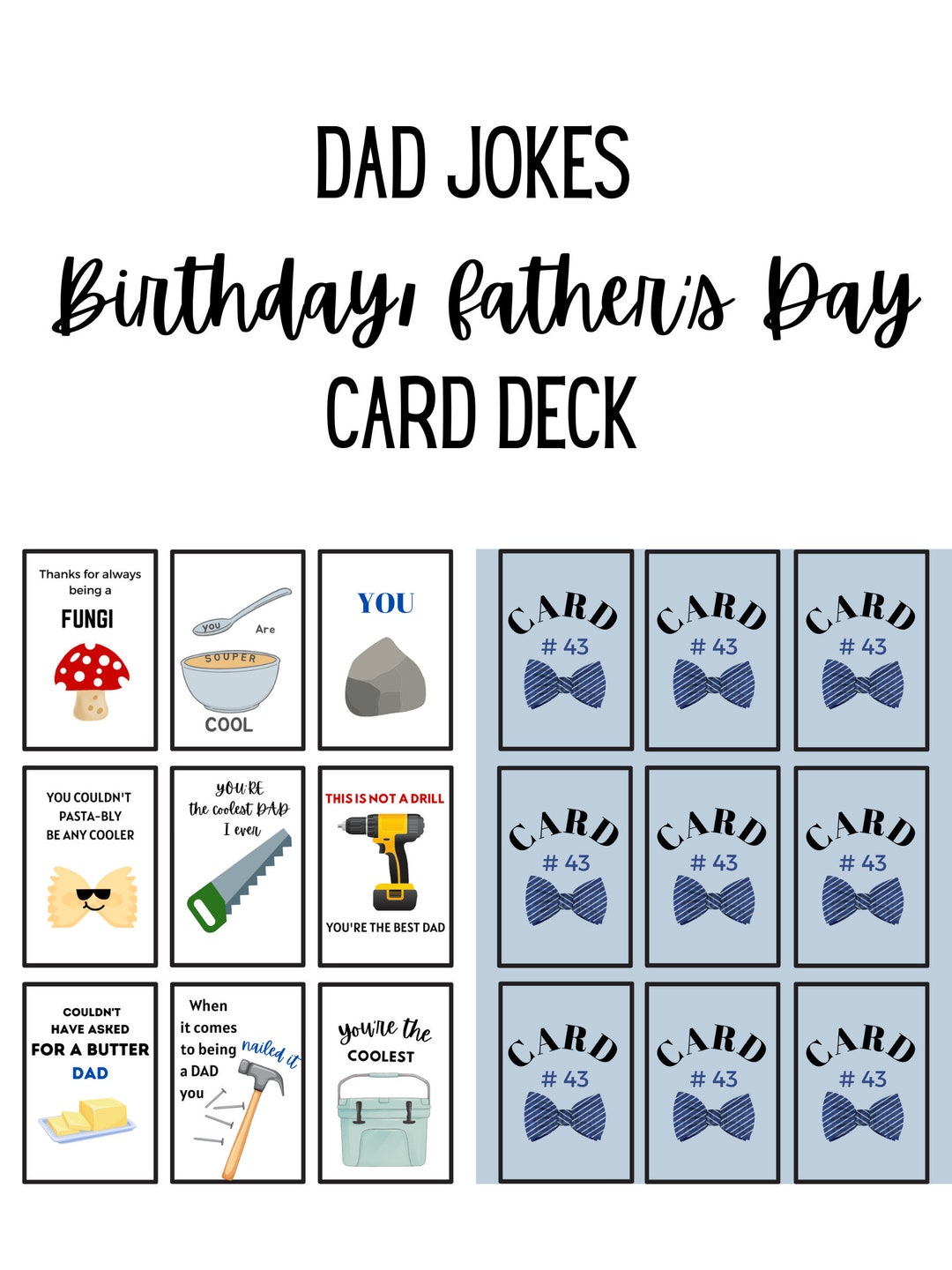 Dad Joke Birthday Card Gift Printable *CUSTOM AGE*| Leenas Perfect ...