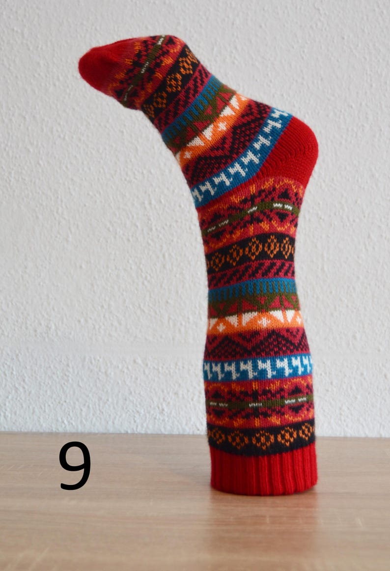 Handmade Peruvian Alpaca Wool Socks, Lightweight Thermal Winter ...