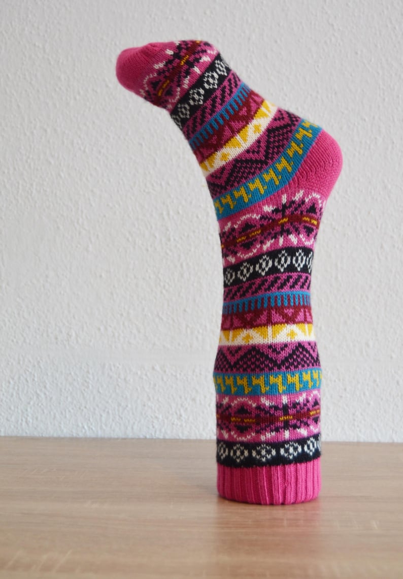 Handmade Peruvian Alpaca Wool Socks, Lightweight Thermal Winter ...
