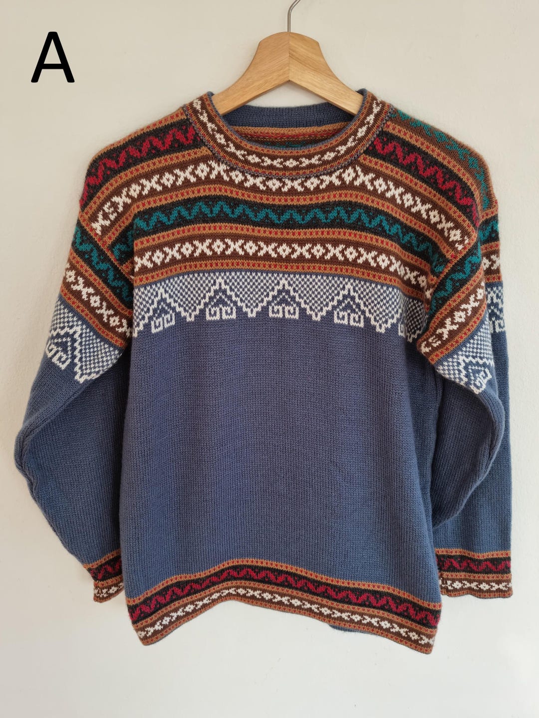 Peruvian Inca Alpaca Sweater, 100% Handmade, Unisex Style - Etsy