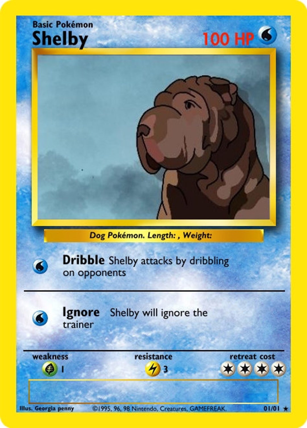 Custom Pet Pokemon Cards digital Print - Etsy