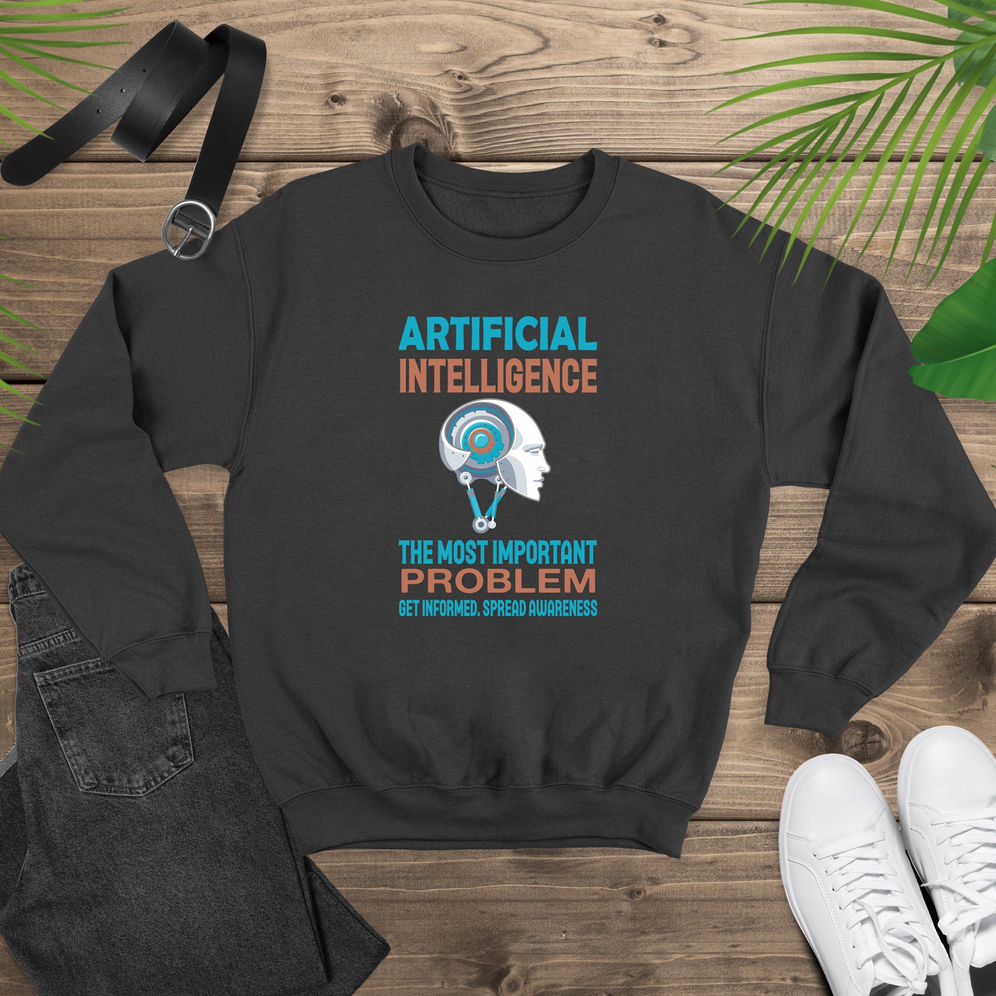 AI Artificial Intelligence T-shirt, Futuristic Science Technology ...