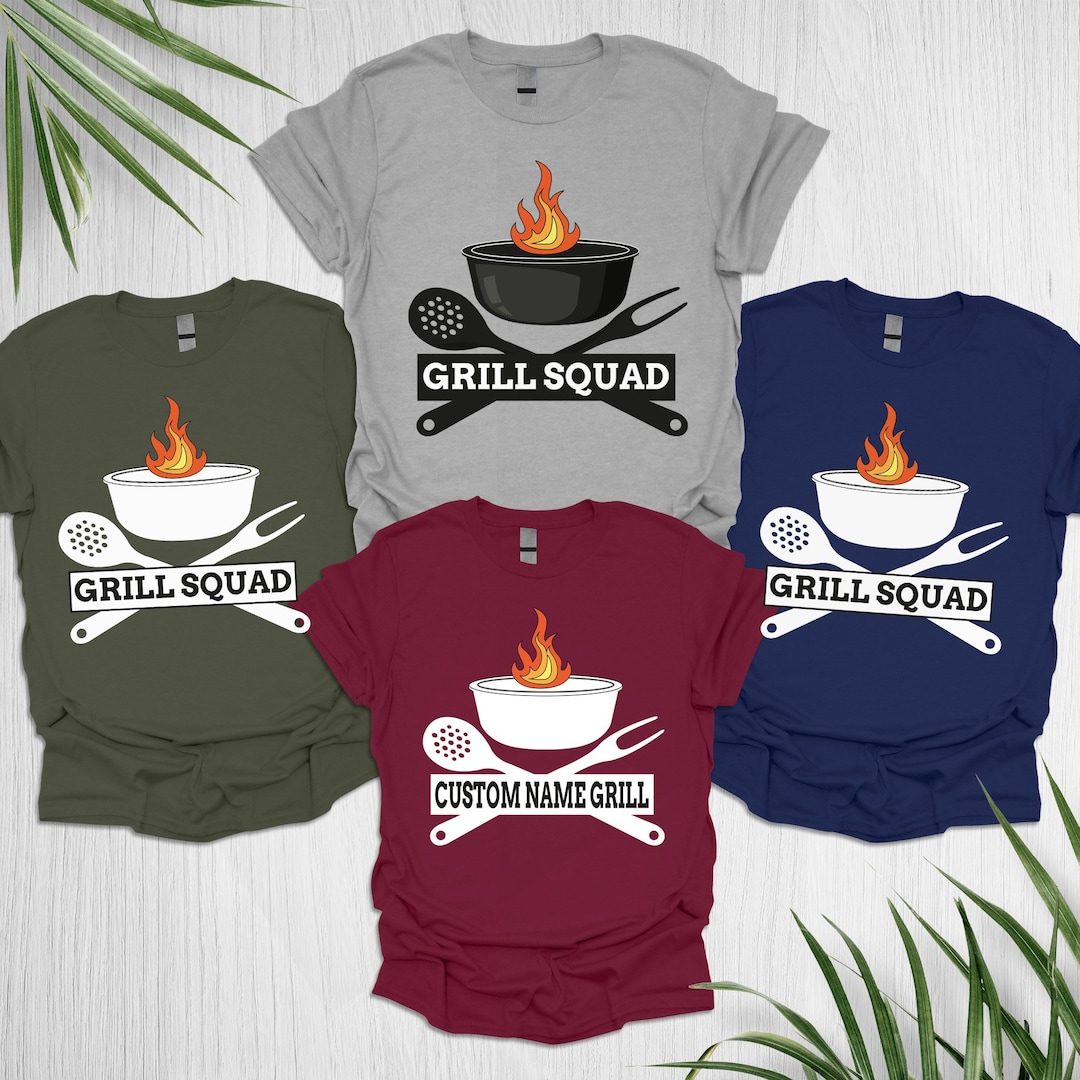 Custom Grill T-shirt for Men, Grill Shirt, Personalized Dad Sweatshirt ...