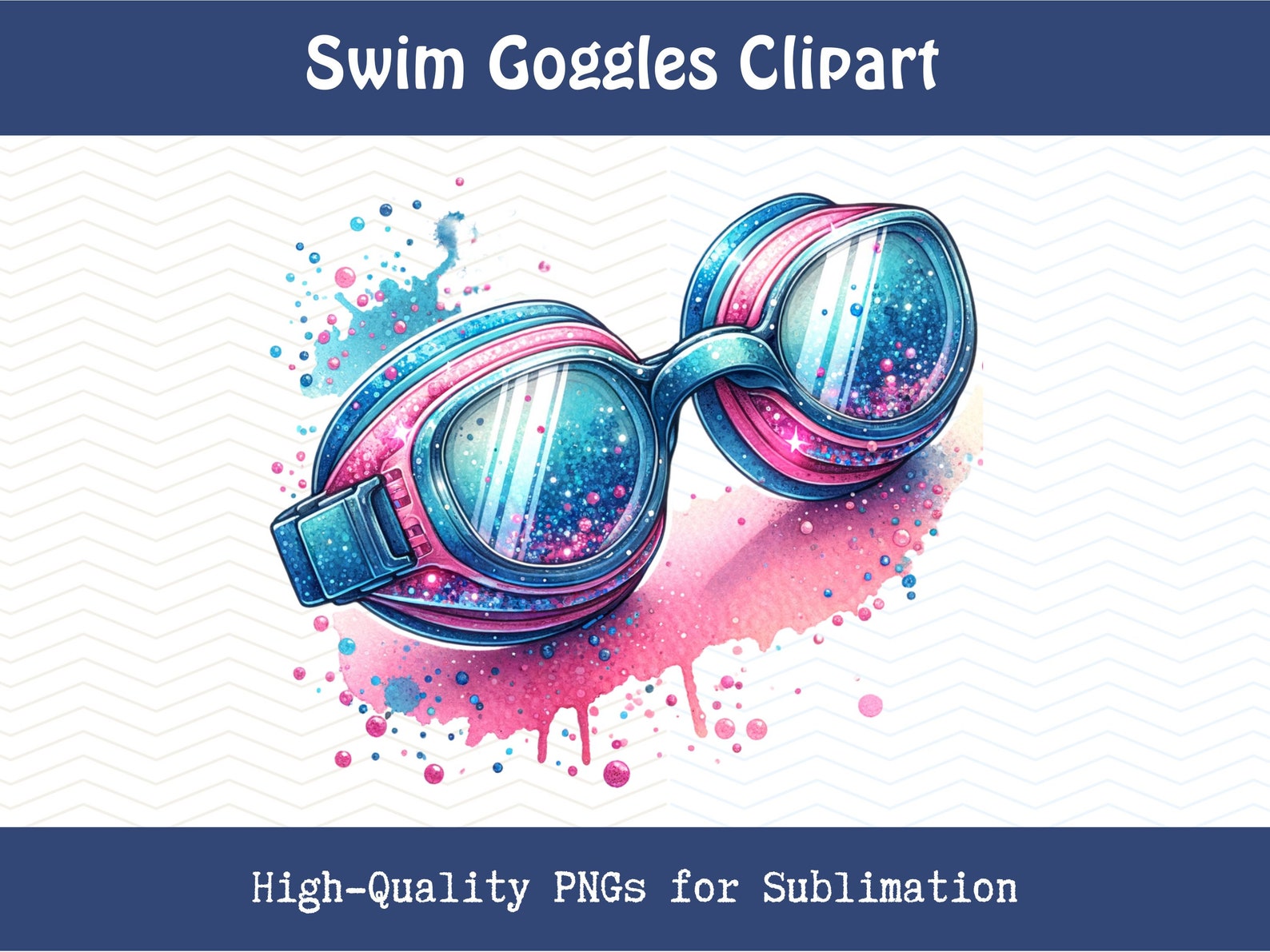 Swim Goggles PNG, High-res Digital Art, Splatter Background, Swimmer ...