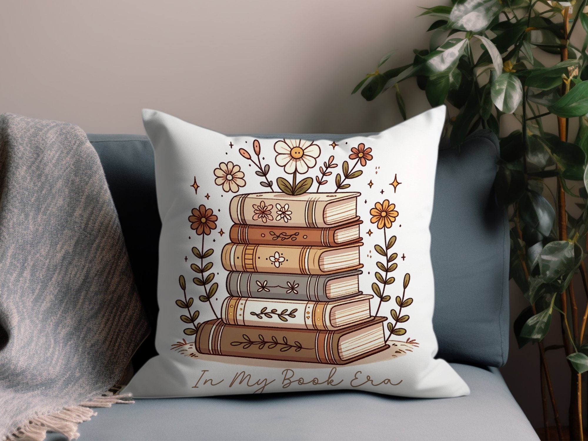 In My Book Era Clipart, Book Stack PNG, Book Lover Gift, Cute Book ...