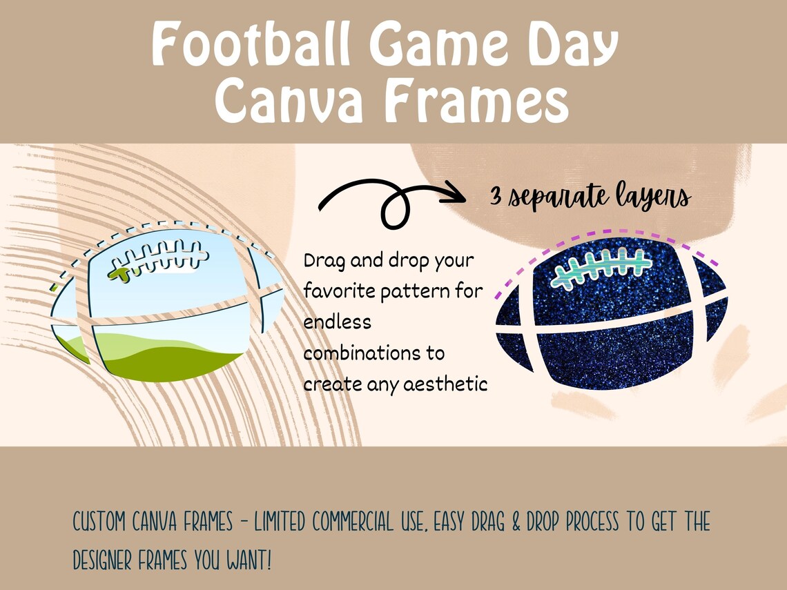Canva Frames, Football SVG, Football Mama PNG, Football Sublimation ...