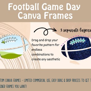 Canva Frames, Football SVG, Football Mama PNG, Football Sublimation ...