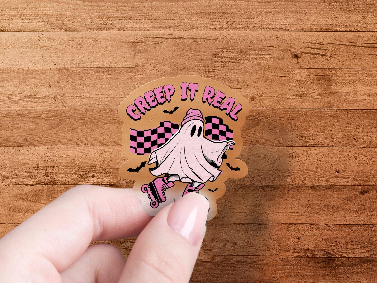 Creep It Real Ghost Roller Skates PNG Clipart, Halloween Ghost Skater ...