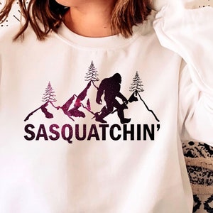 Bigfoot Canva Frames, Editable Template Canva, Sasquatch SVG, Drag and ...