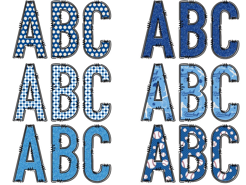 Baseball Letters and Clipart for Commercial Use, Sports Alphabet ...