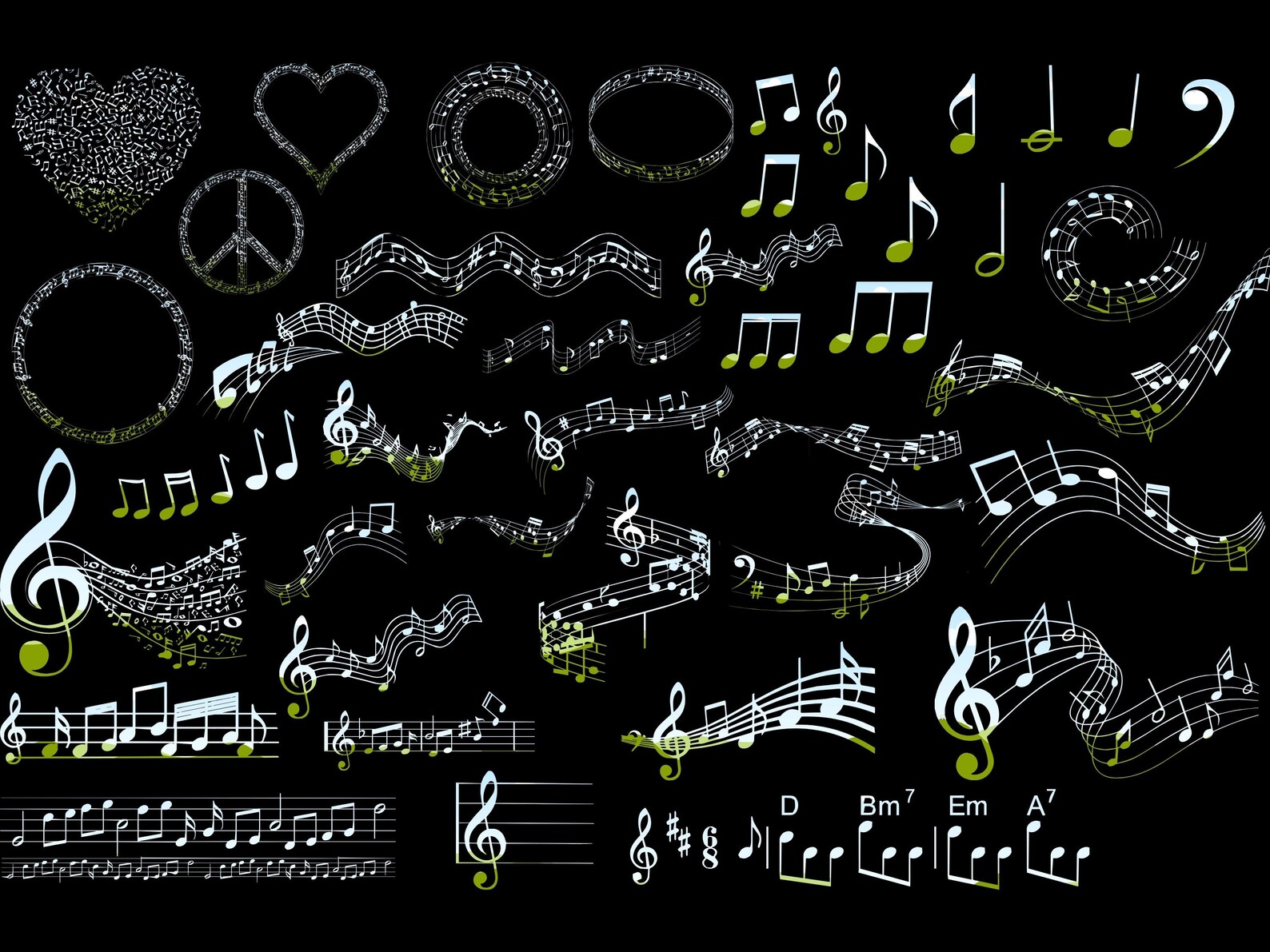 Music Canva Frames, Editable Template Canva, Musical Notes Design, Drag ...