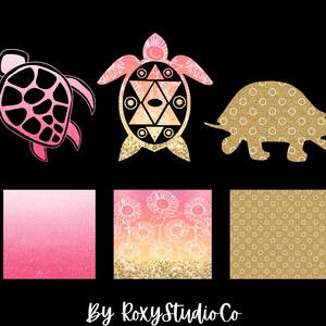 Canva Frames Turtle Clip Art, Tiny Turtles SVG, String of Turtles ...