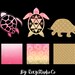 Canva Frames Turtle Clip Art, Tiny Turtles SVG, String of Turtles ...