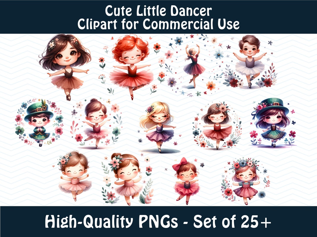 Little Dancer Clipart Bundle for Dancing Designs, Dance Life Dance Mom ...