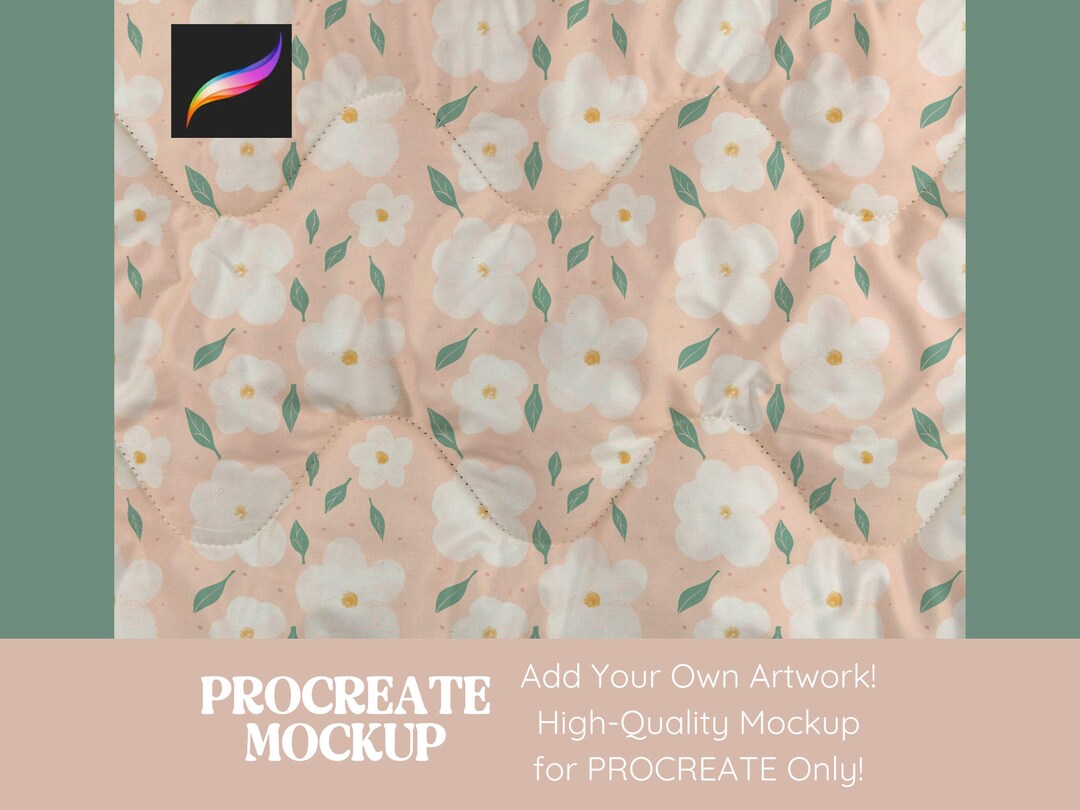 Procreate Mockup Quilt Texture Mockup Seamless Pattern Design, Mock Ups ...
