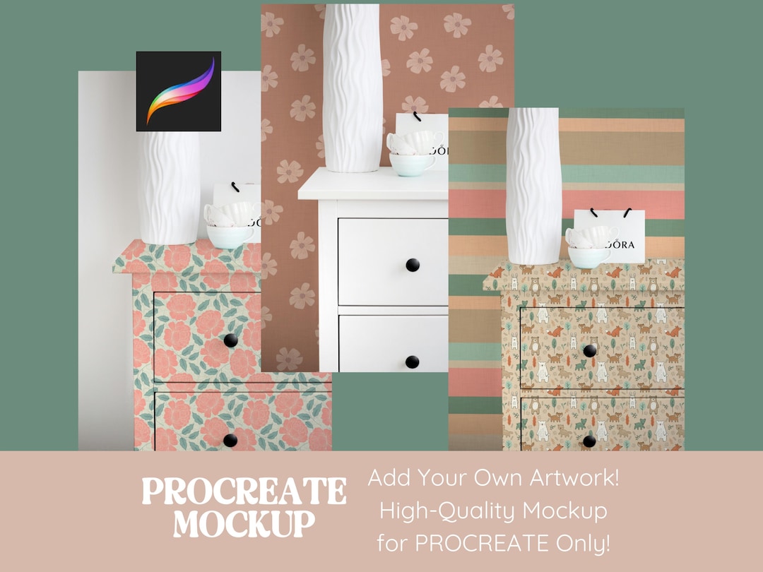 Procreate Mockup Wallpaper Seamless Pattern Design Mockup, Mock Ups for ...