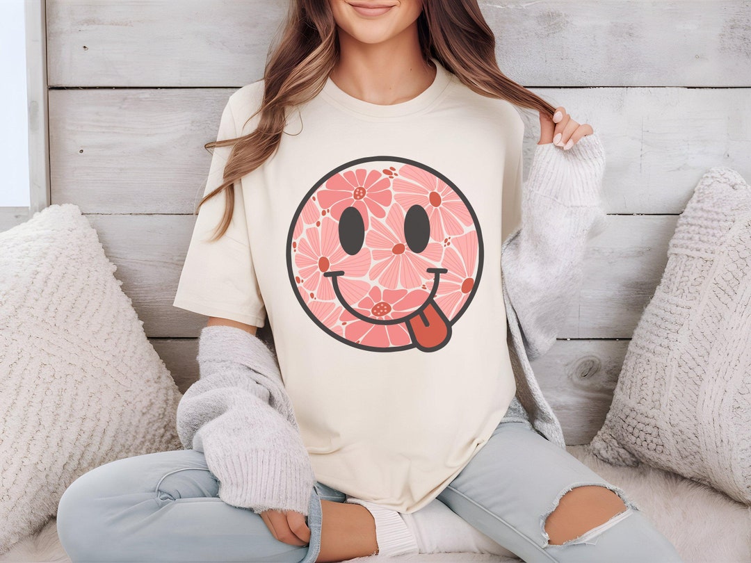 Boho Floral Smiley Clipart, Colorful Flower Pattern, Fun Summer Teacher ...