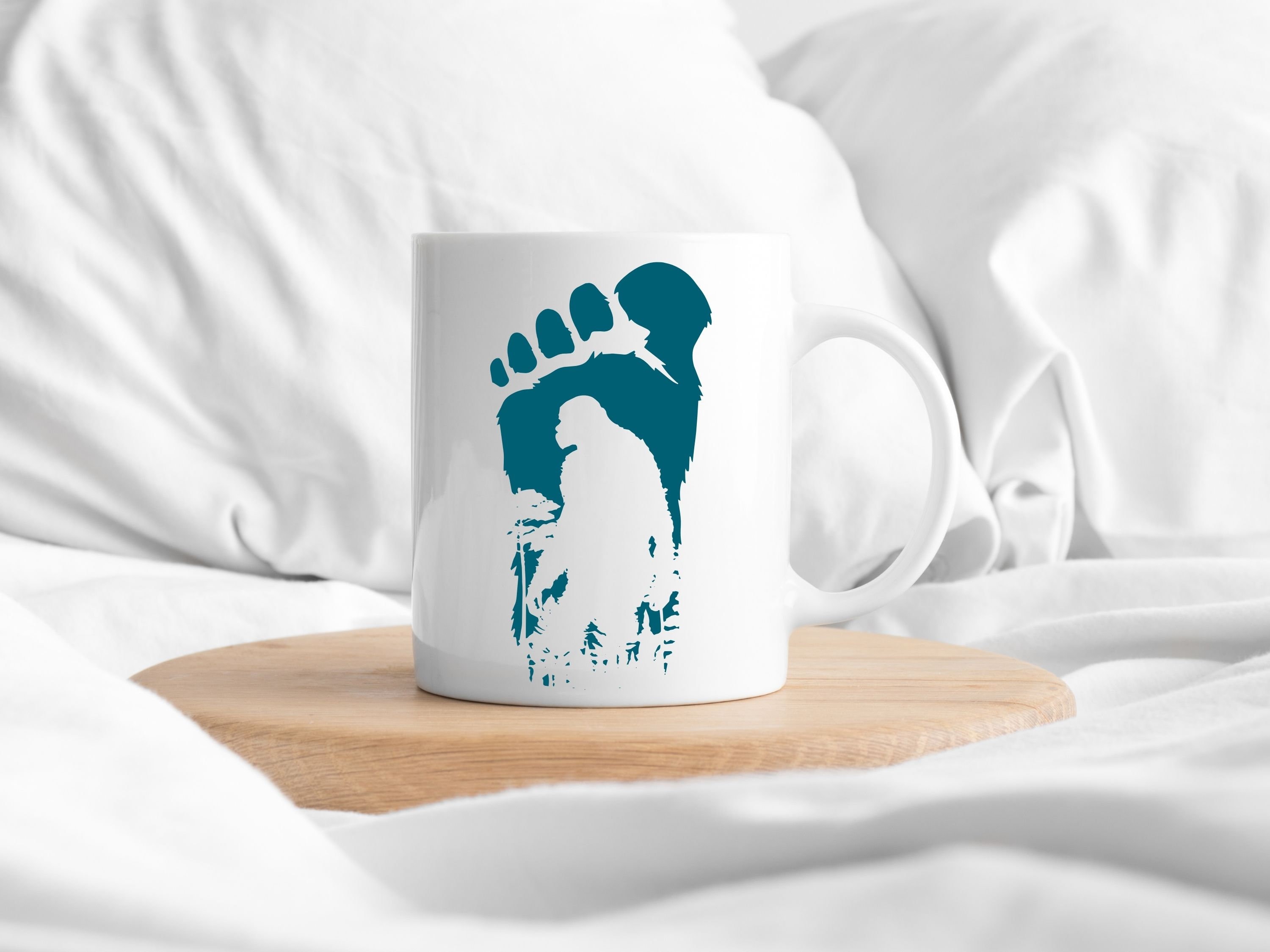 Bigfoot Canva Frames, Editable Template Canva, Sasquatch SVG, Drag and ...