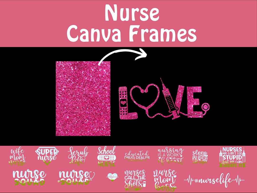 Nurse Canva Frames for Nurse DIY Shirt for Commercial Use and Print on ...