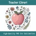 Teacher Clipart, Back to School PNG, Teacher Appreciation Gift, Kawaii ...