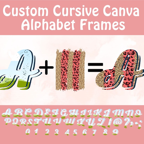 Custom Cursive Frame - Etsy