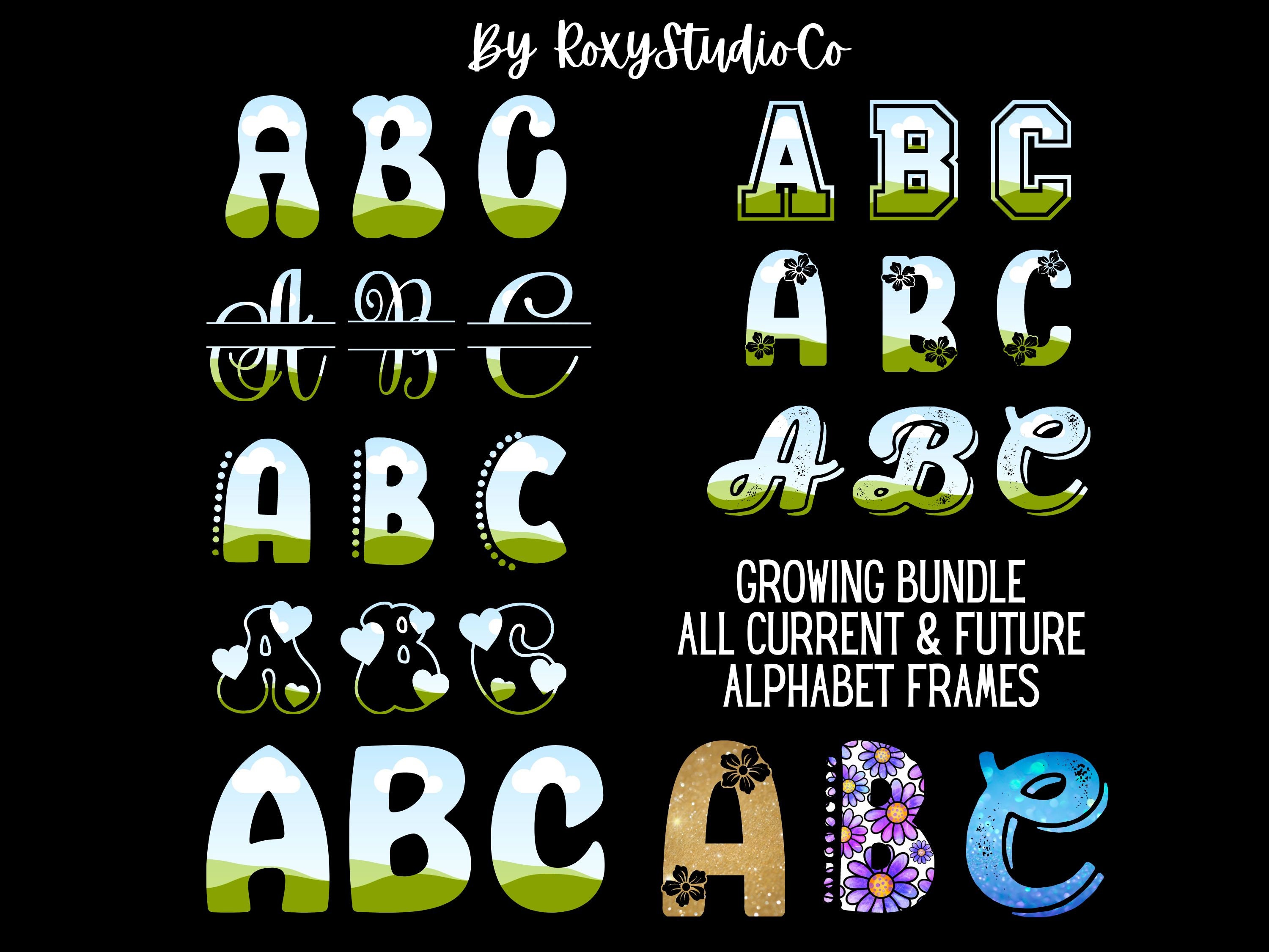 Canva Frames Mega Bundle Entire Store, Canva Templates, Custom Alphabet ...