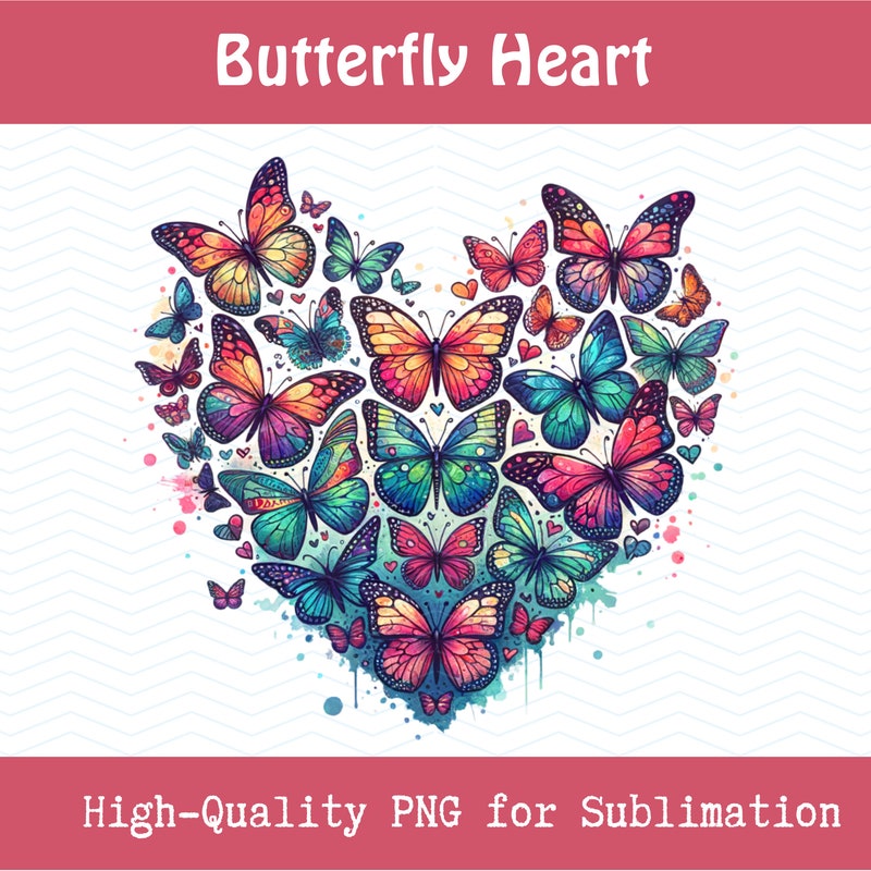 Heart Butterfly - Etsy