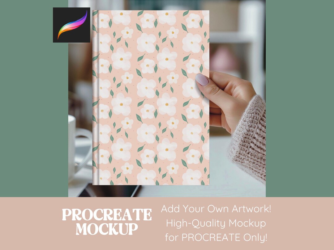 Procreate Mockup Notebook Mockup Seamless Pattern Design, Mock Ups for ...