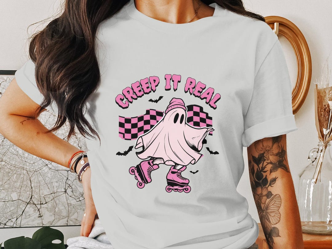 Creep It Real Ghost Roller Skates PNG Clipart, Halloween Ghost Skater ...