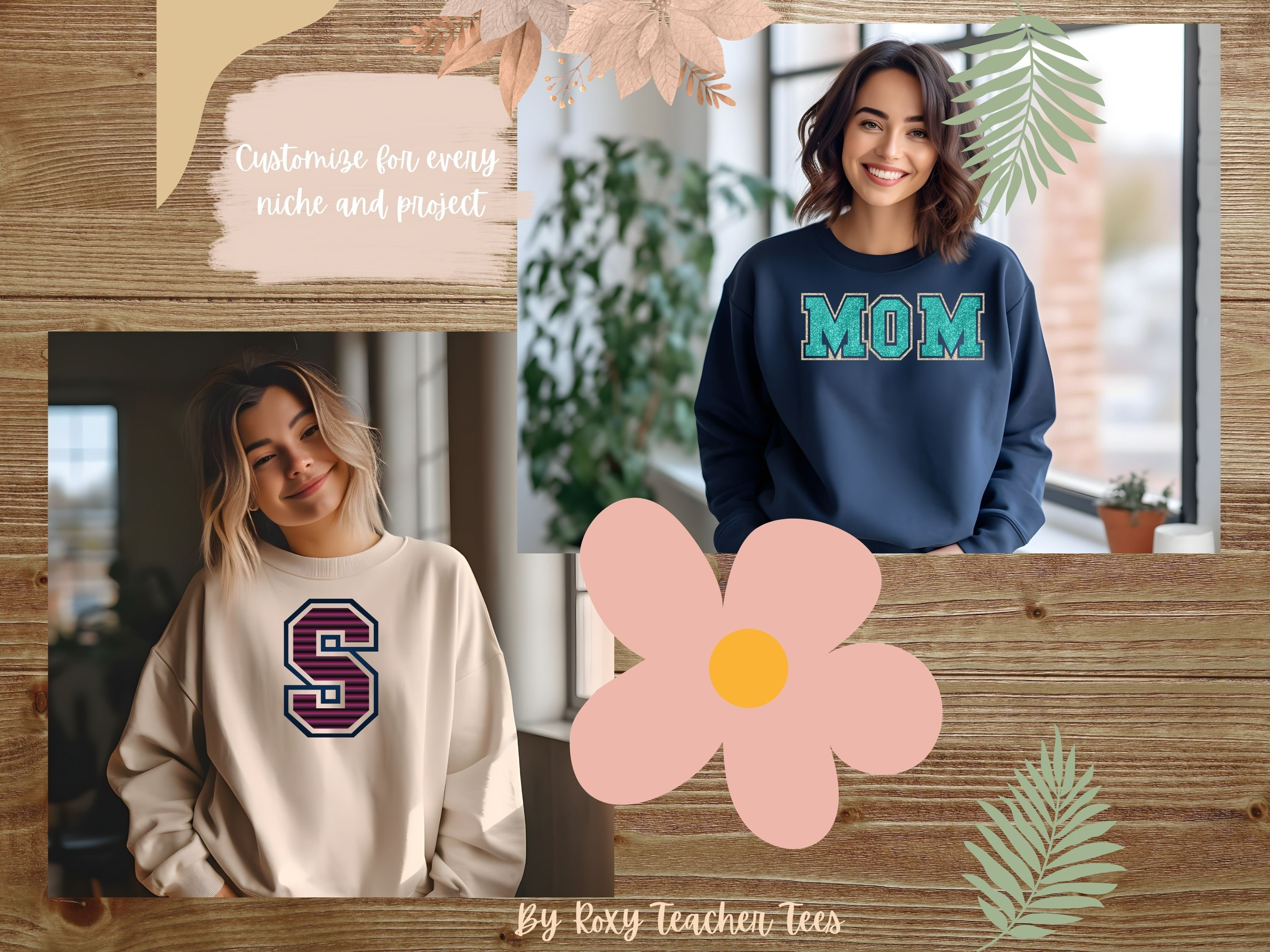 Canva Frames, Varsity Letters, Custom Canva Letters, Drag and Drop ...