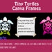 Canva Frames Turtle Clip Art, Tiny Turtles SVG, String of Turtles ...