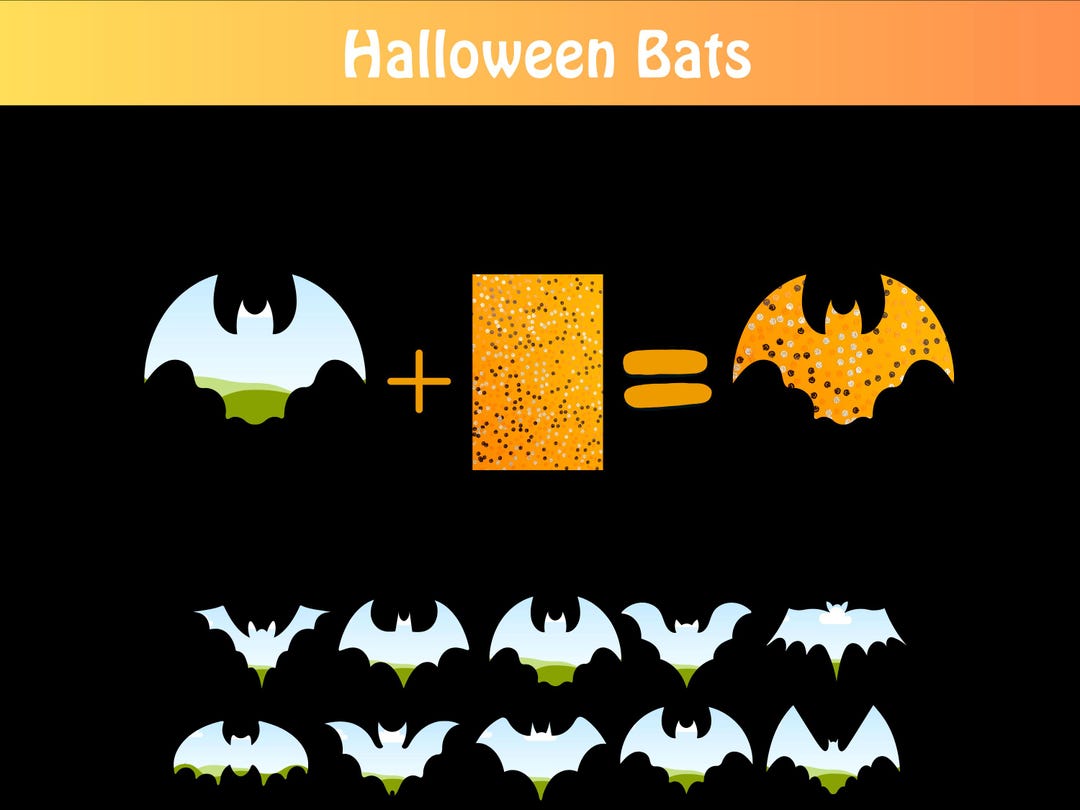 Halloween Bats Template Drag and Drop Fillable Designs DIY Shirt ...