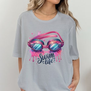 Swim Life Goggles PNG, High-res Digital Art, Splatter Background ...