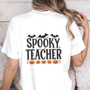 Halloween Spooky Teacher Clipart, Halloween PNG, Teacher Fall Digital ...
