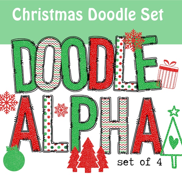 Christmas Doodle - Etsy