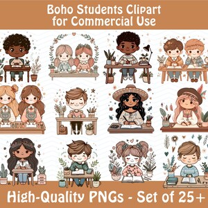 School Clipart Bundle for Commercial Use, Cute Classroom Decor for ...
