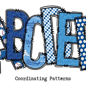 Baseball Letters and Clipart for Commercial Use, Sports Alphabet ...