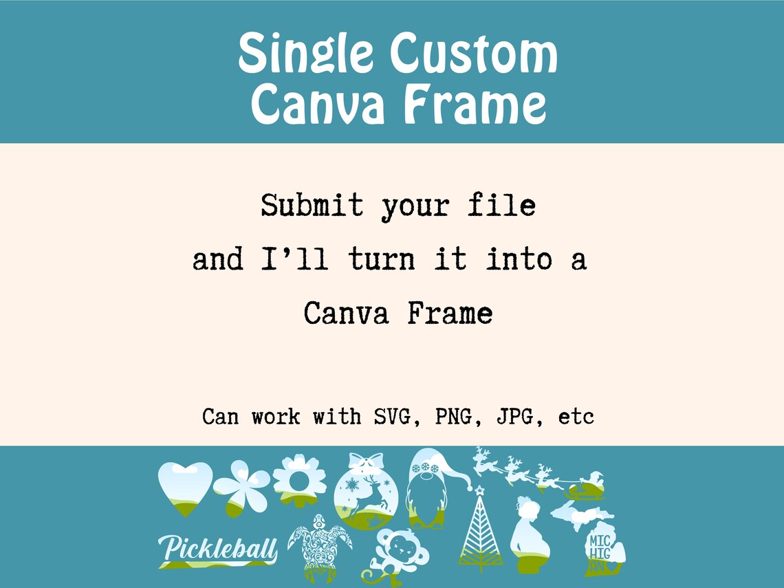 Custom Canva Frames SVG and PNG to Canva Frame Canva Pro - Etsy