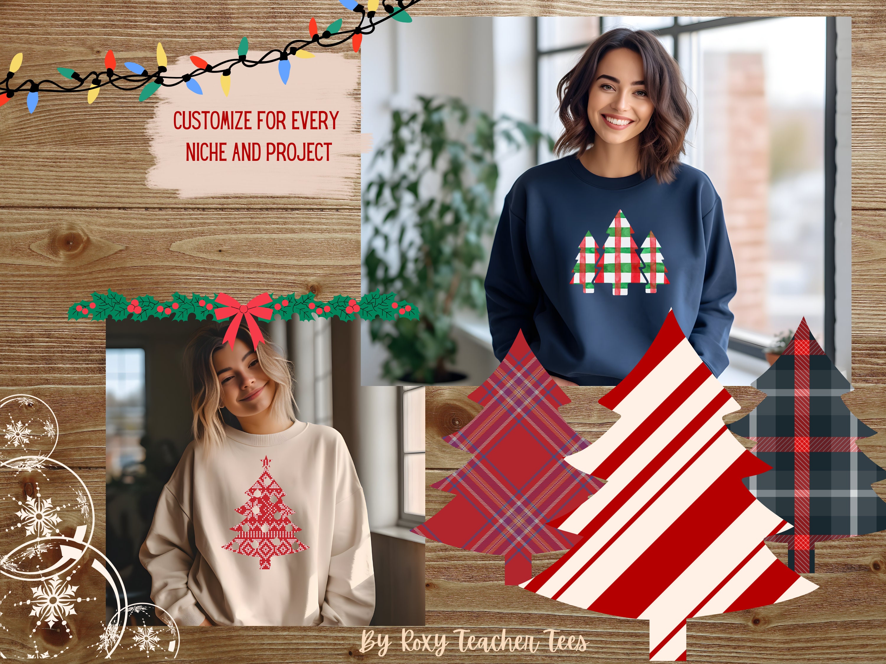 Canva Frames, Christmas Tree Clip Art, Christmas Tree Canva Frames ...