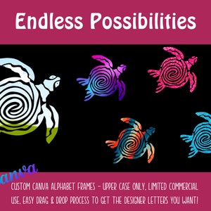 Canva Frames Turtle Clip Art, Tiny Turtles SVG, String of Turtles ...