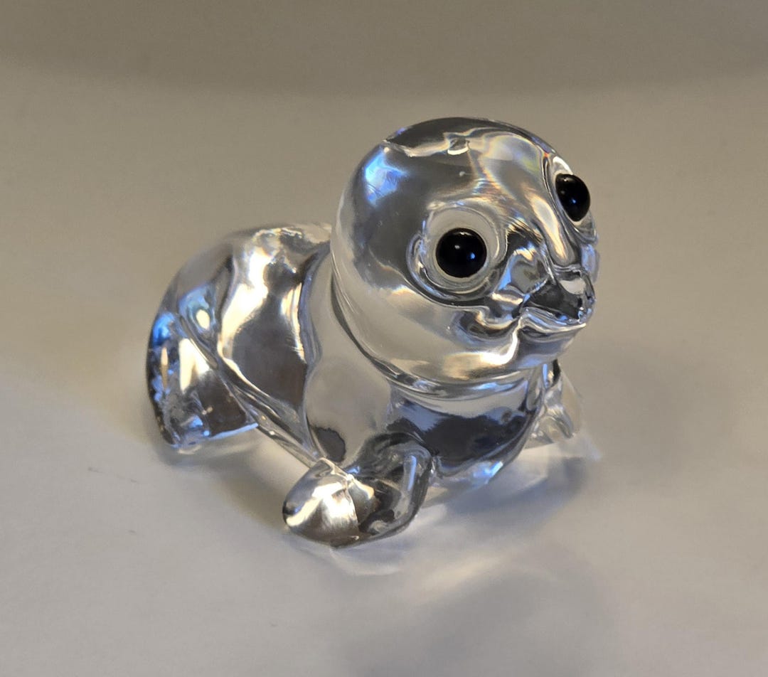 Oneida Crystal Seal Figure - Etsy